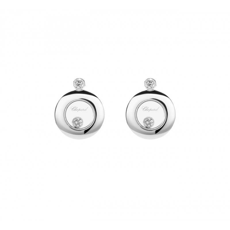 Happy Diamonds earrings by Chopard White gold