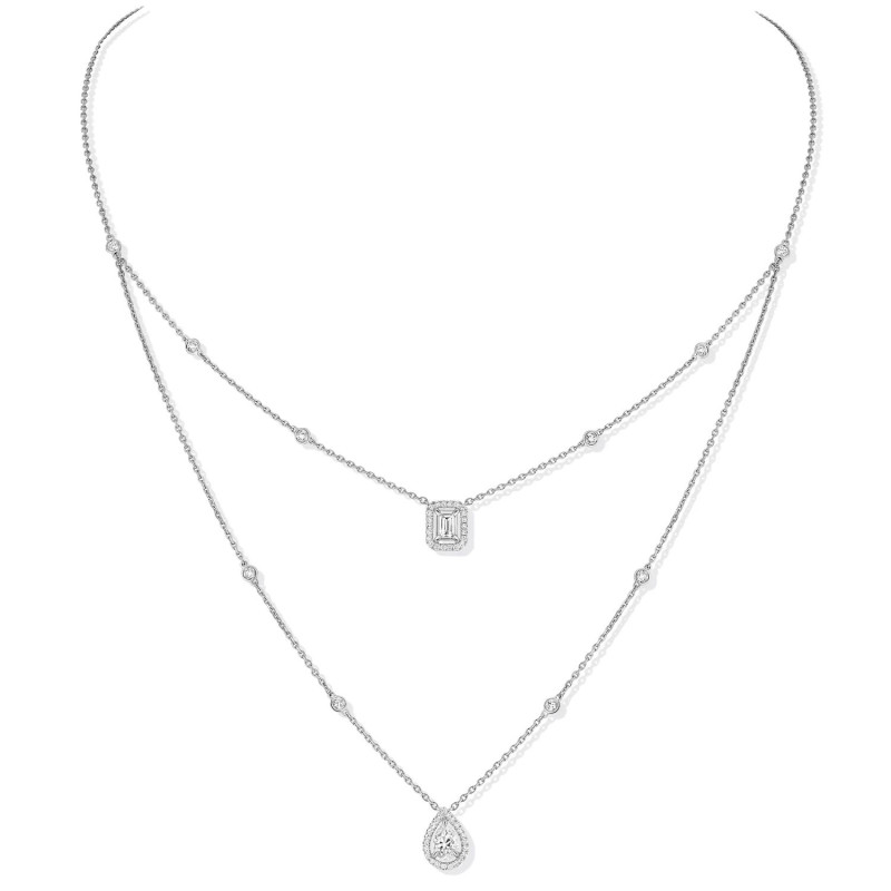 Collier Messika My Twin 2 rangs Or blanc